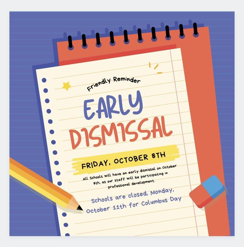 Early Dismissal Reminder | Dennis Township School District