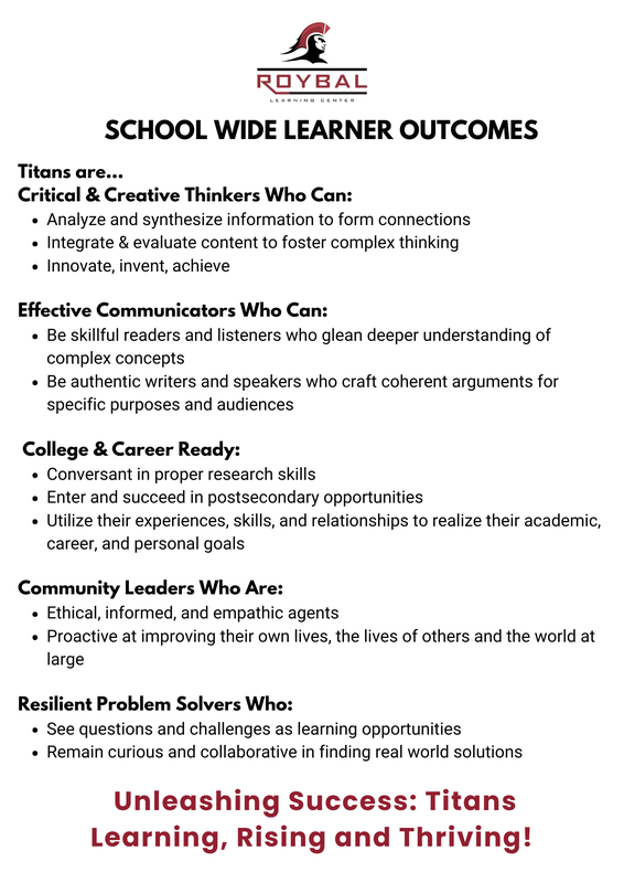 The essential outcomes that define our students' journey to excellence ...