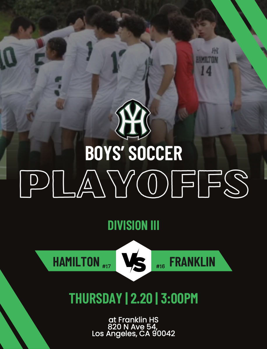 Soccer – Athletics – Alexander Hamilton Senior High School