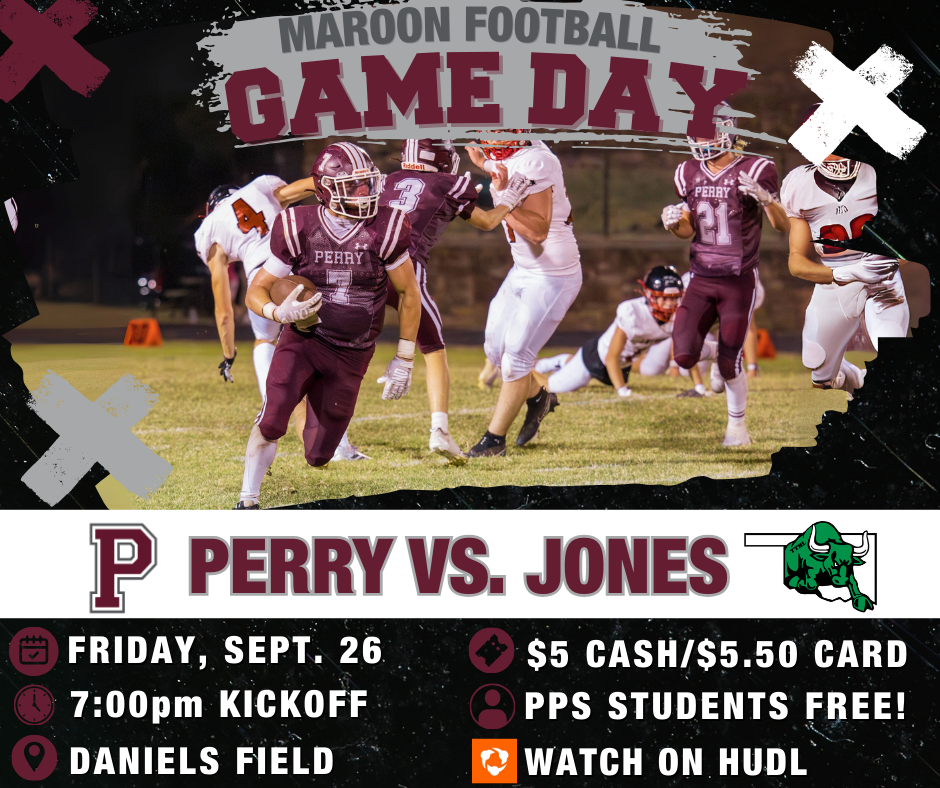 Perry vs. Jones Football: Game Day Info | Perry Public Schools