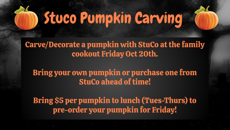 Student Council Pumpkin Carving This Friday | Cedars International ...