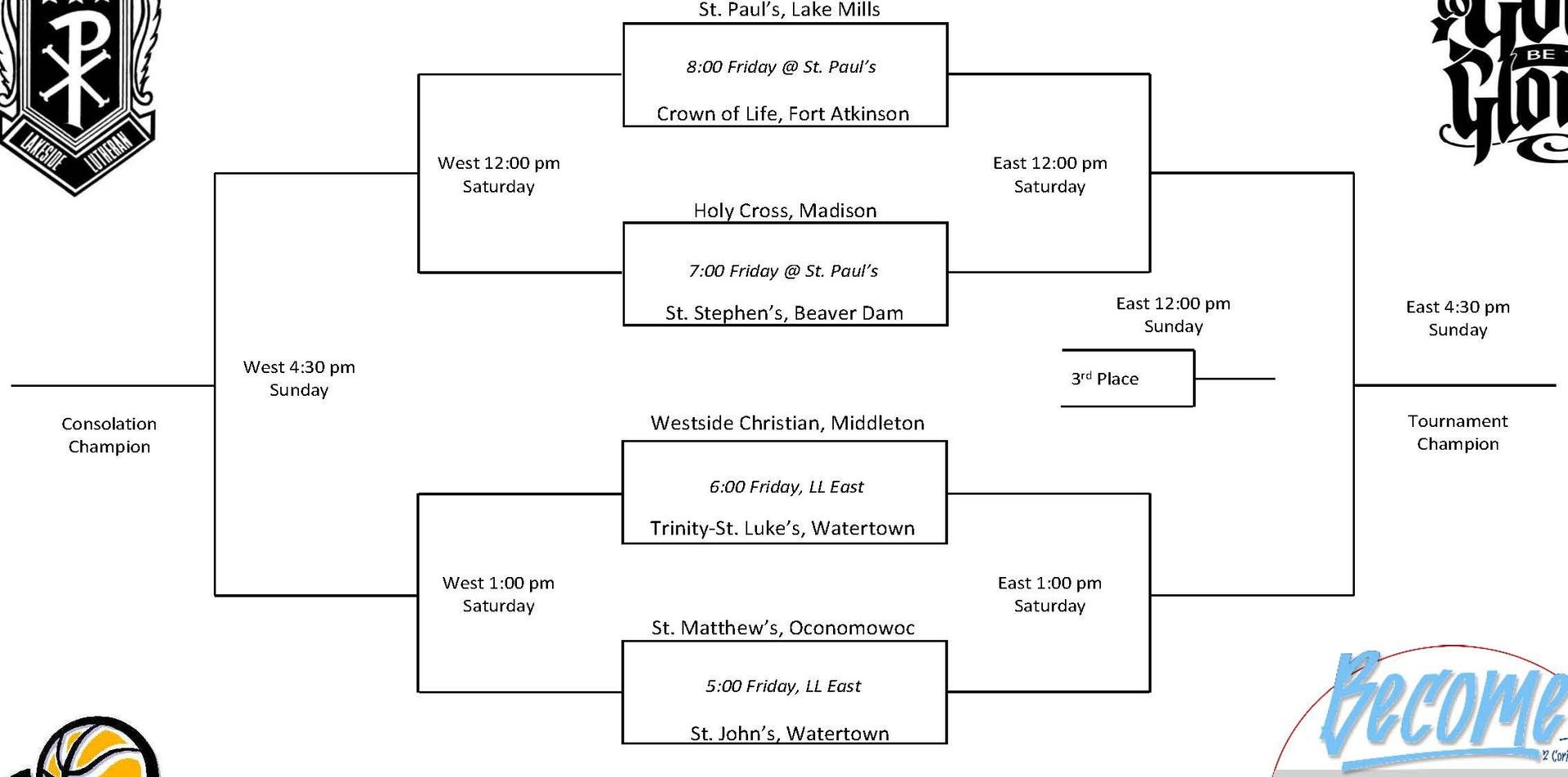 Warrior Basketball Tournament - K-8 - Lakeside Lutheran High School