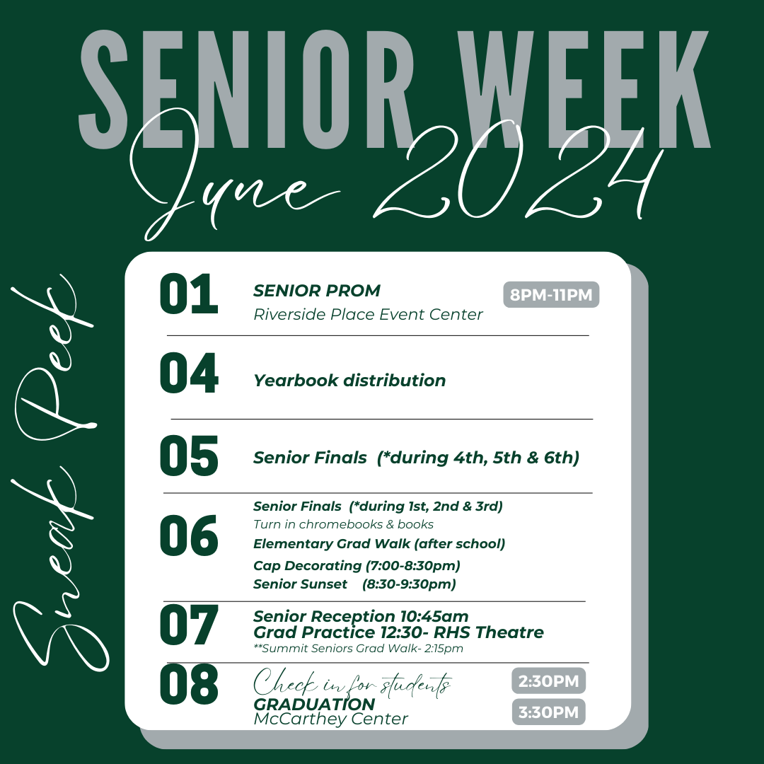 Sneak Peak- Senior Week – Senior Information – Ridgeline High School