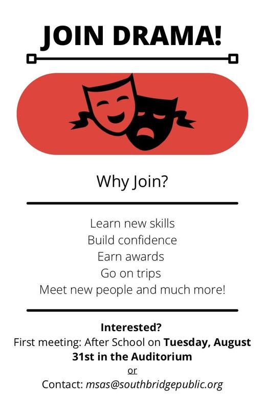 Purple High School Drama Club Flyer Template Postermywall