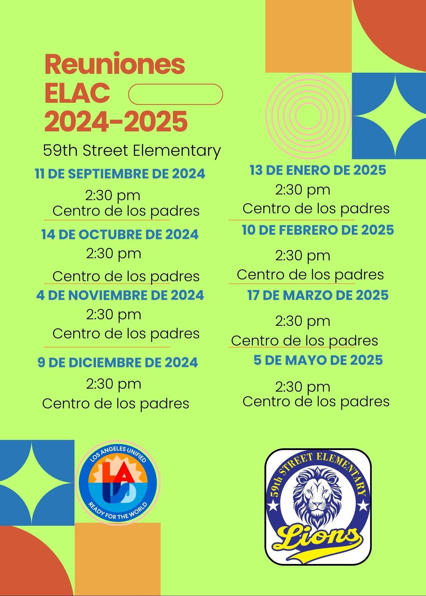 ELAC – Parents – 59th Street Elementary