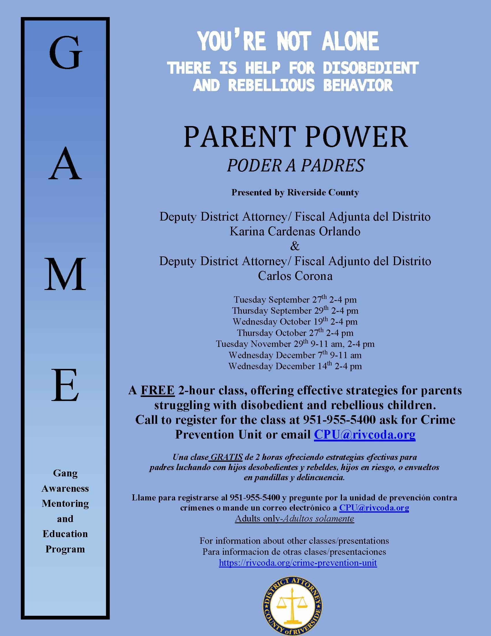 Parenting Classes – Parents – San Jacinto Unified School District