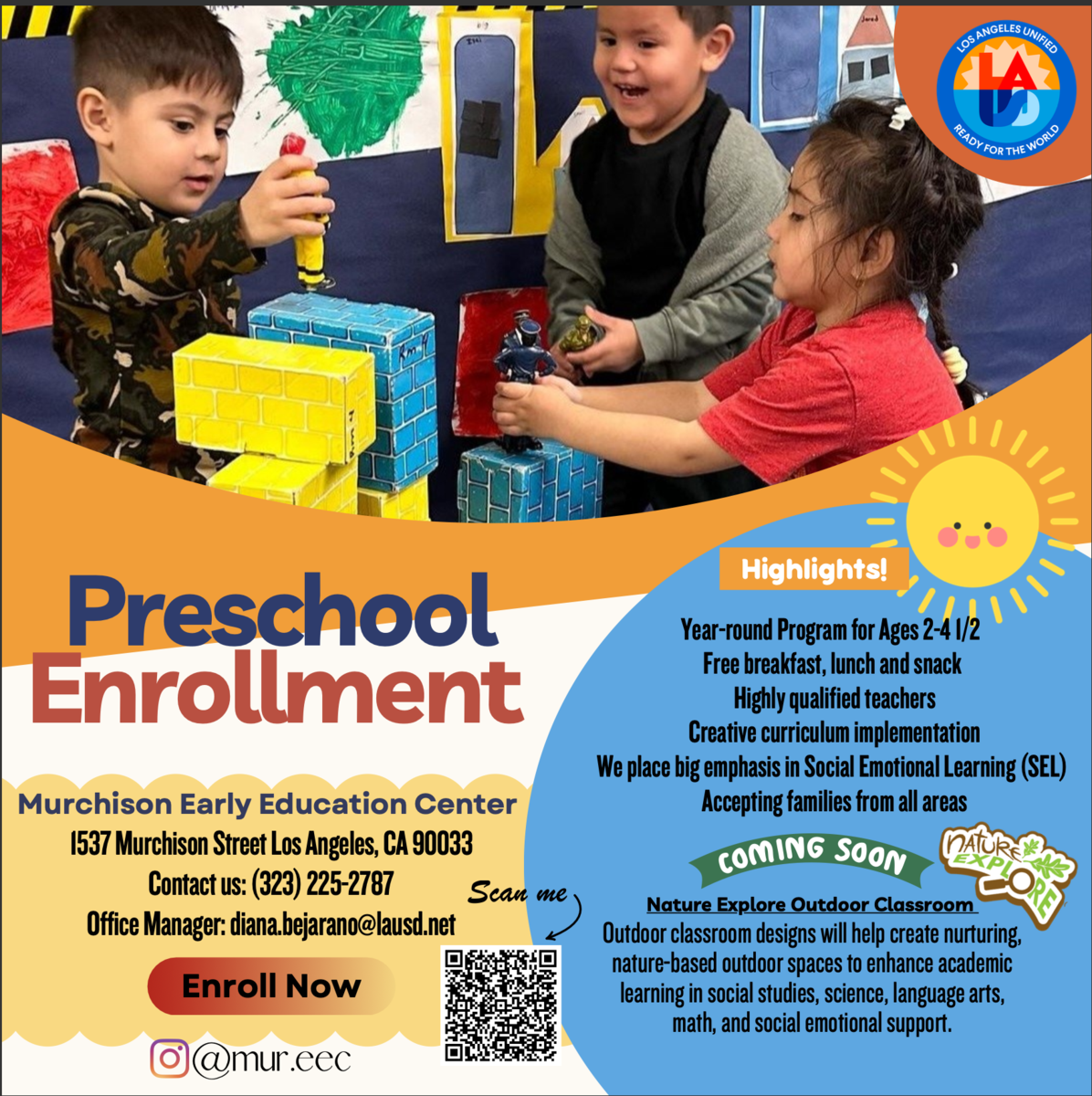 Eligibility – Enrollment – Murchison Early Education Center