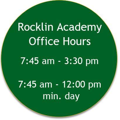 Office Hours – CONTACT US – Rocklin Academy