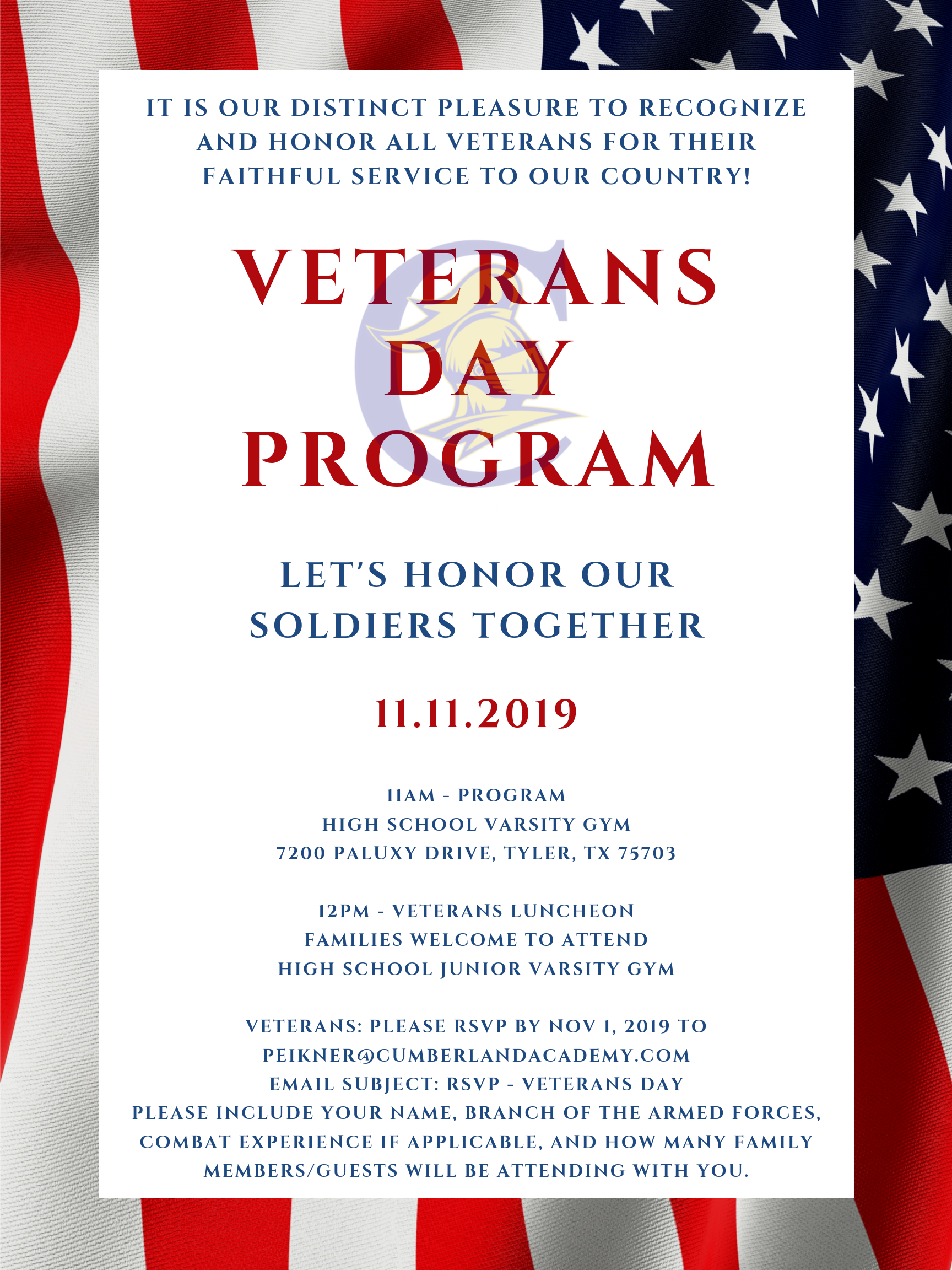 Veterans Day Program Cumberland High School
