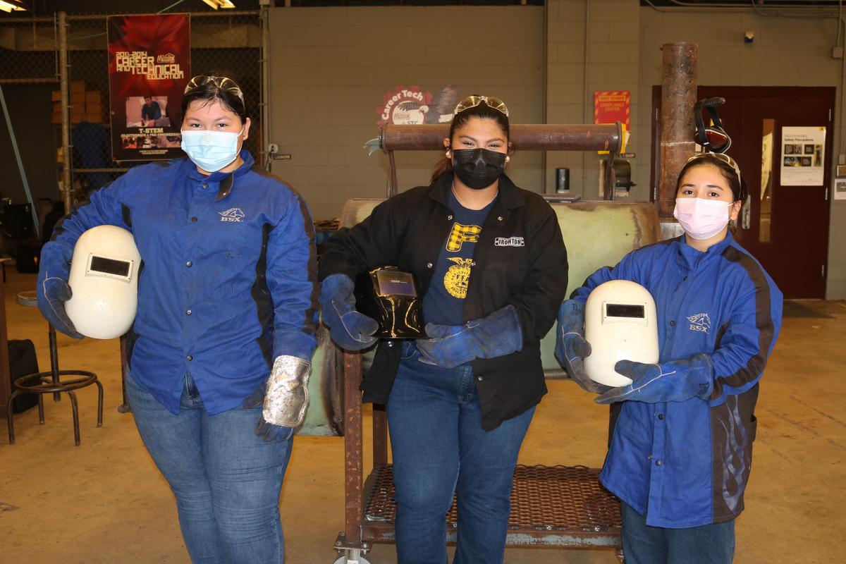Career Tech Early College female students dominate in welding | Mission ...