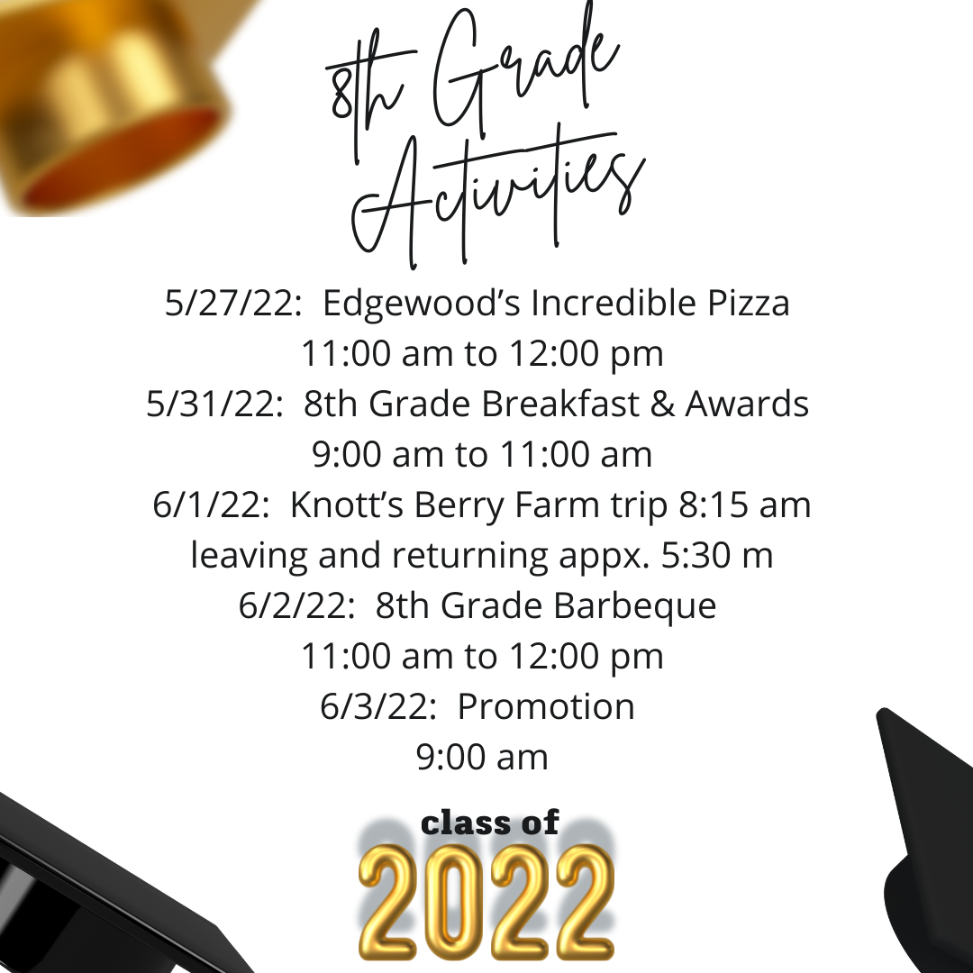 8th Grade Promotion Activities | Edgewood Academy