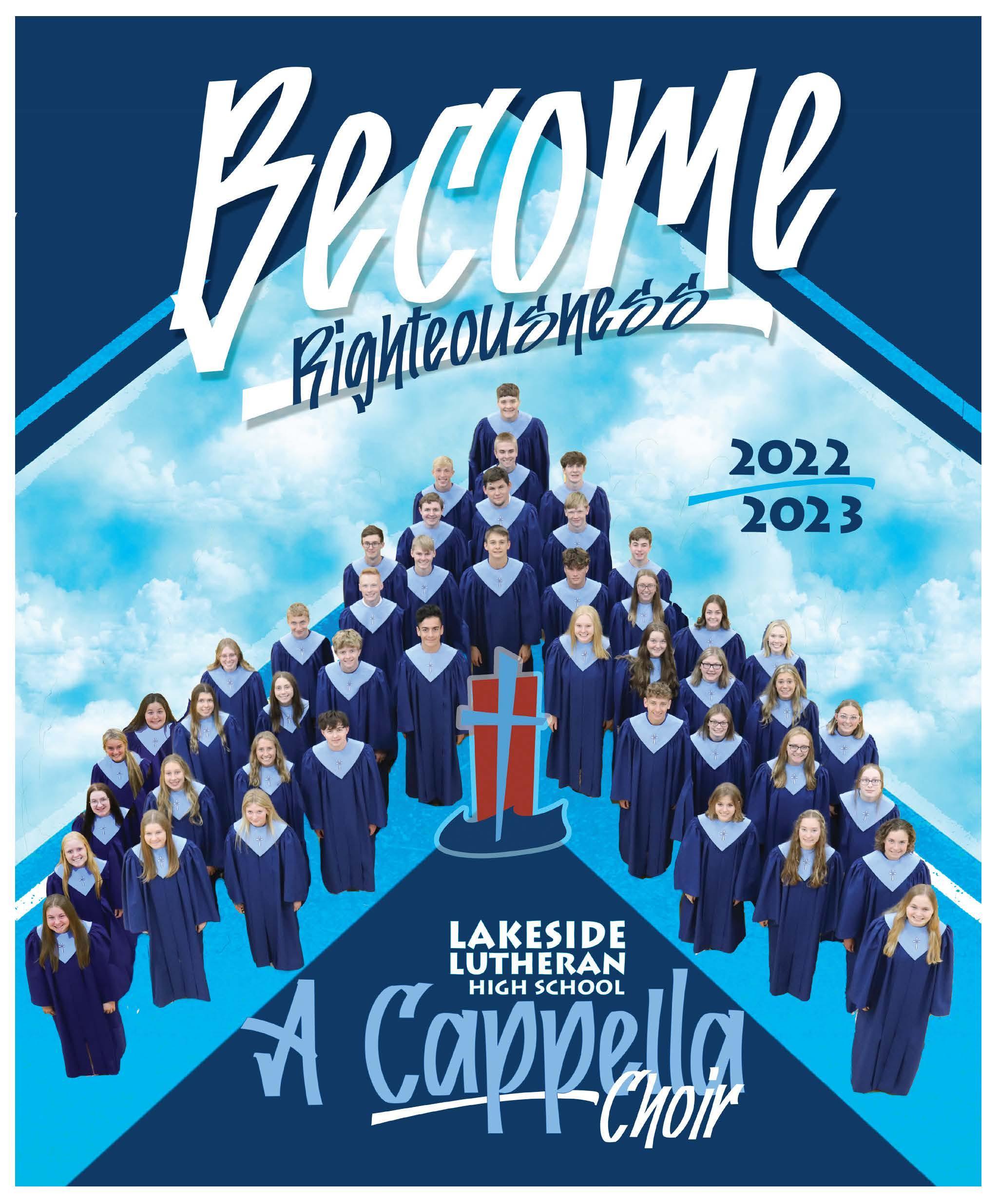 A Cappella Choir - Academic Departments - Lakeside Lutheran High School