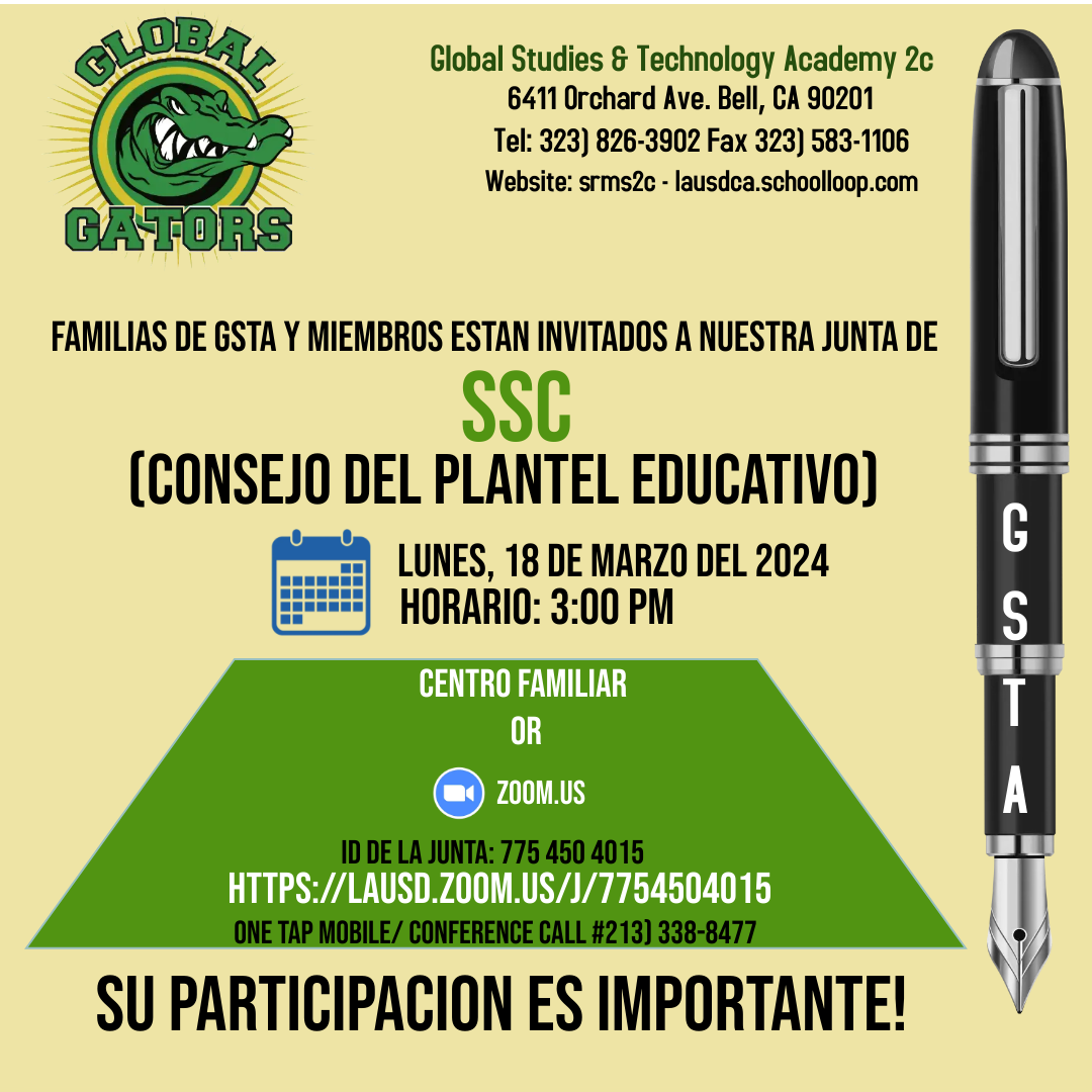 School Site Council (SSC) – Family Center – Orchard Academies 2C