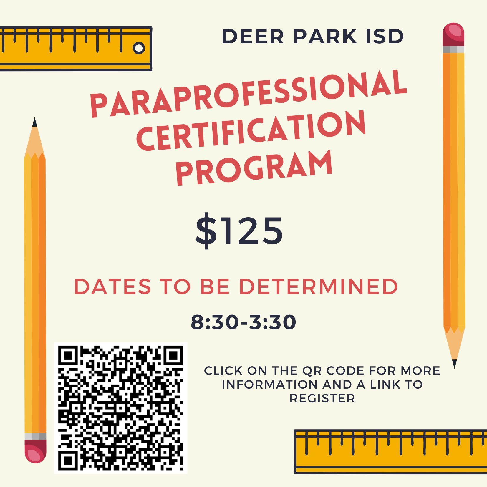 Para Professional Trainings and College Opportunities – Human Resources ...
