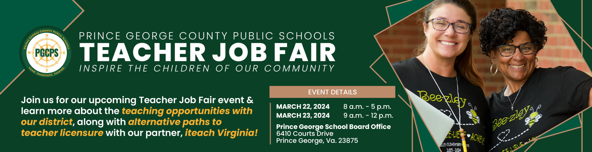 PGCPS Teacher Job Fair - About Us - Prince George County Public Schools