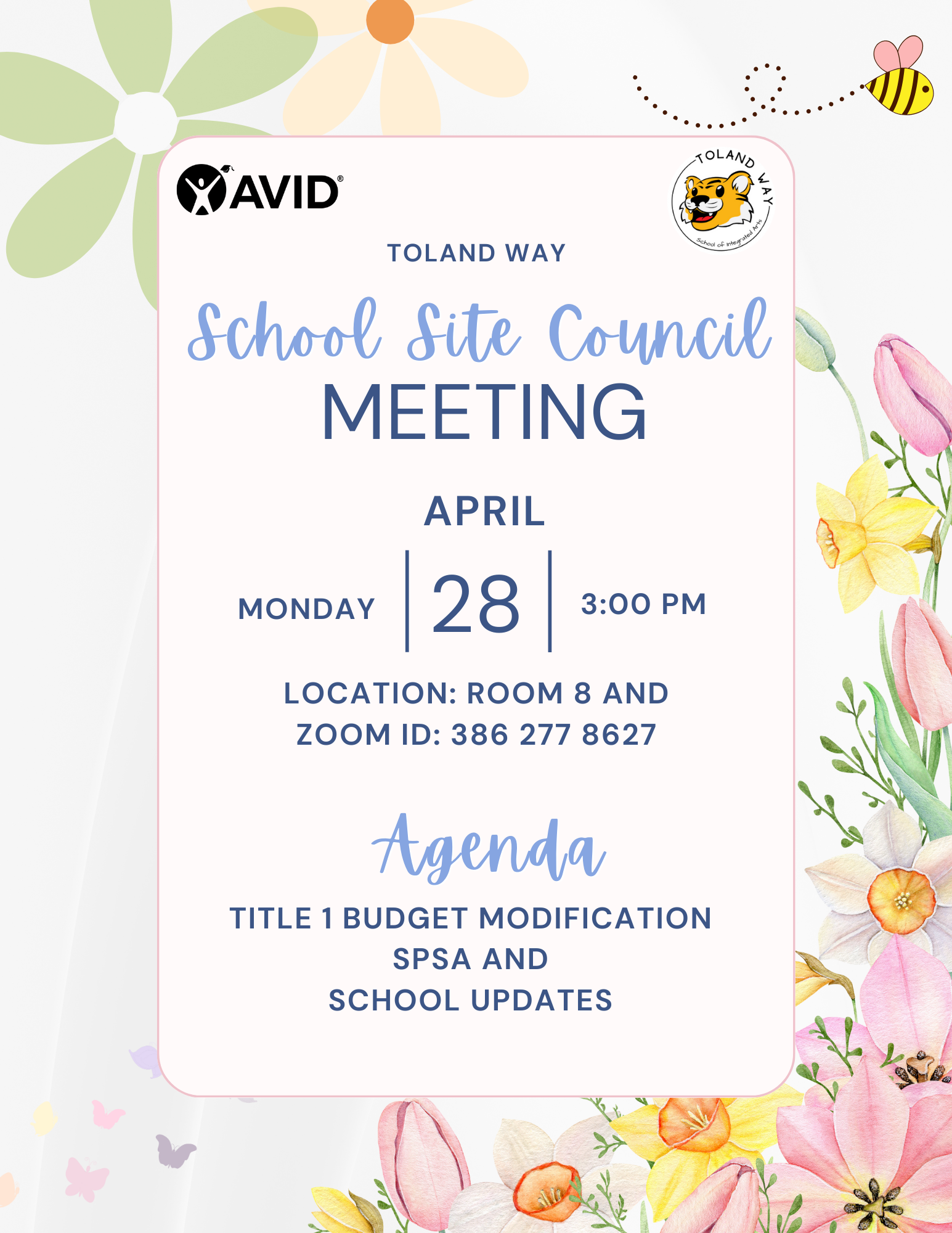 SSC Meeting | Toland Way Elementary School