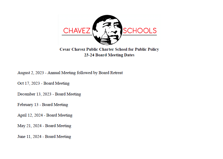 Meeting Agendas & Minutes – Board of Trustees Meeting – Cesar Chavez ...