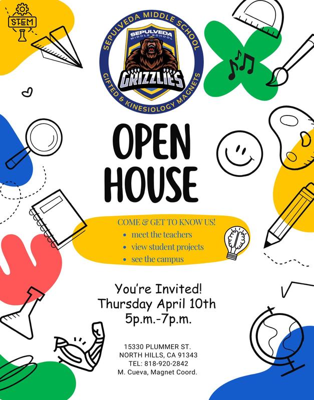 Sepulveda Middle School Open house / Casa Abierta | Camellia Avenue ...