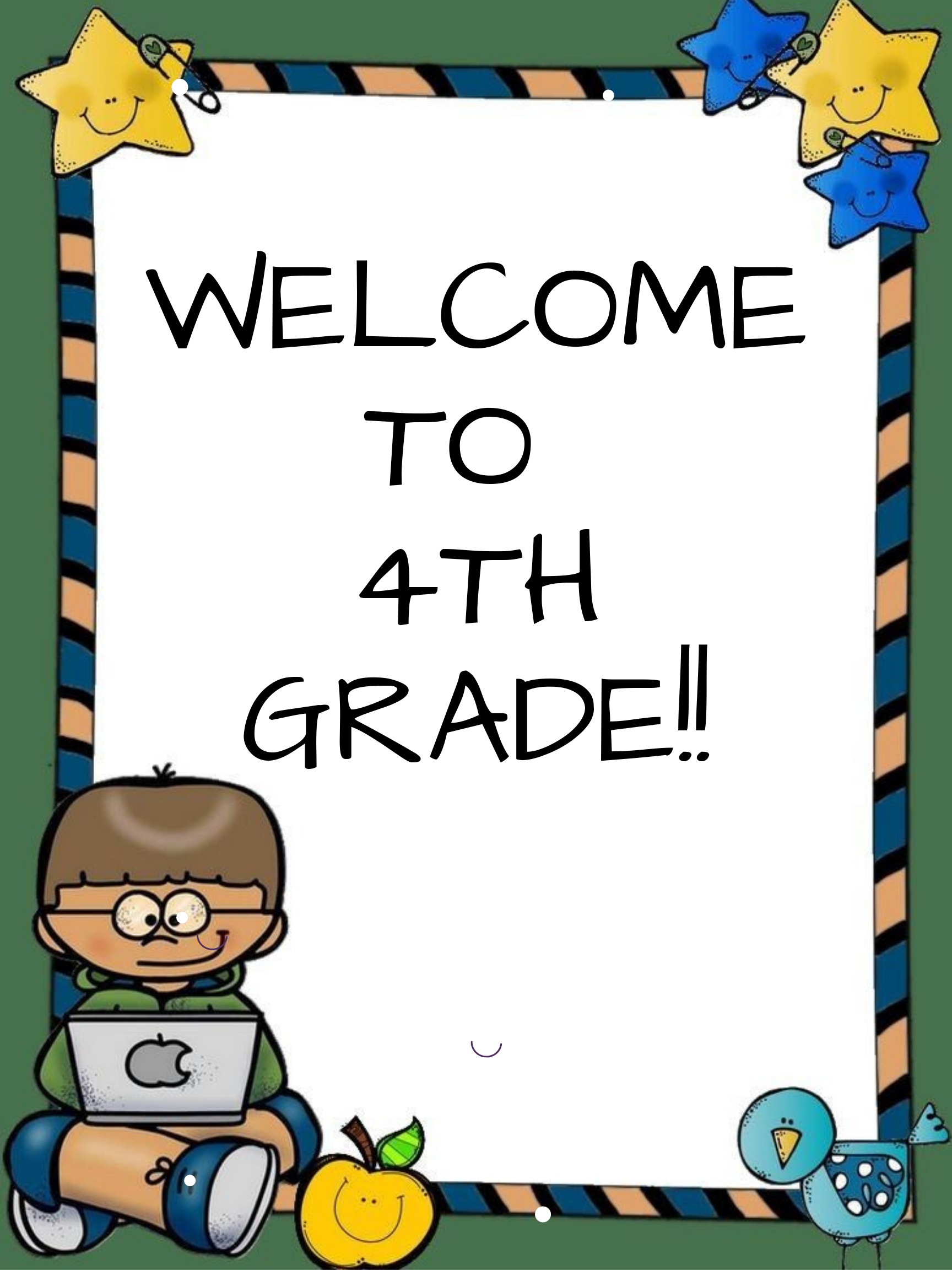 Welcome To 4th Grade