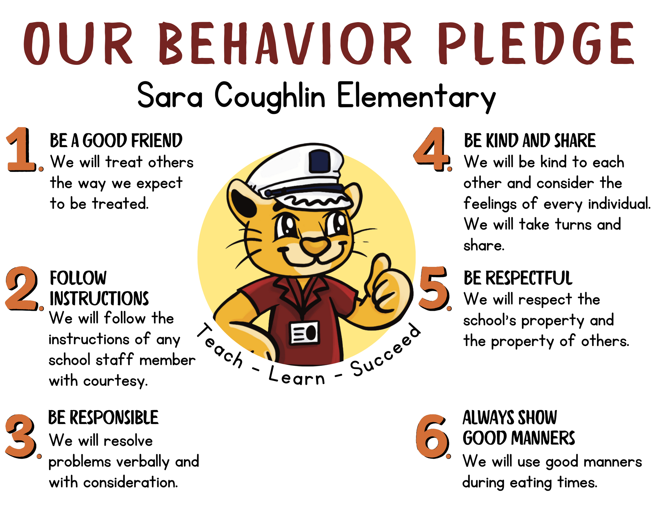 Mission and Vision and Behavioral Pledge – Our School – Sara Coughlin ...