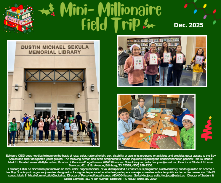 AR Mini Millionaires – BL Garza Library – Garza Middle School