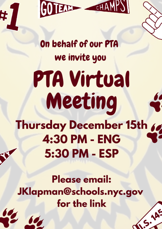 Virtual PTA Meeting | Magnet School of Innovation and Applied Learning