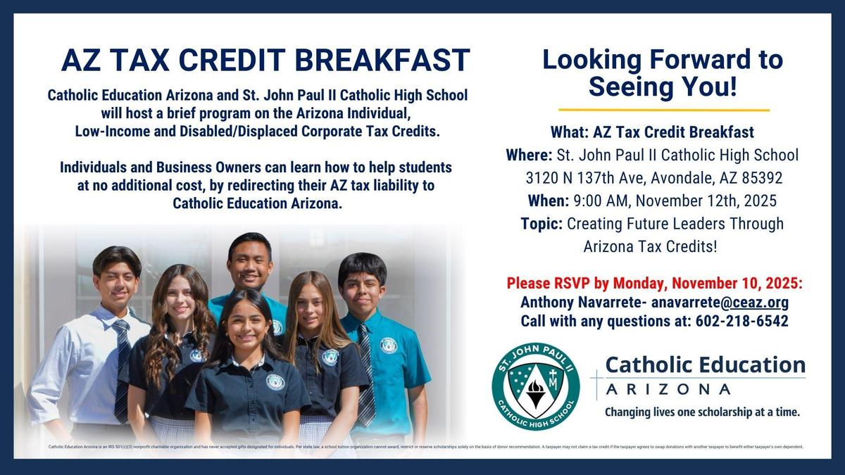 Looking Forward To Seeing You! – Don’t Miss the AZ Tax Credit Breakfast ...