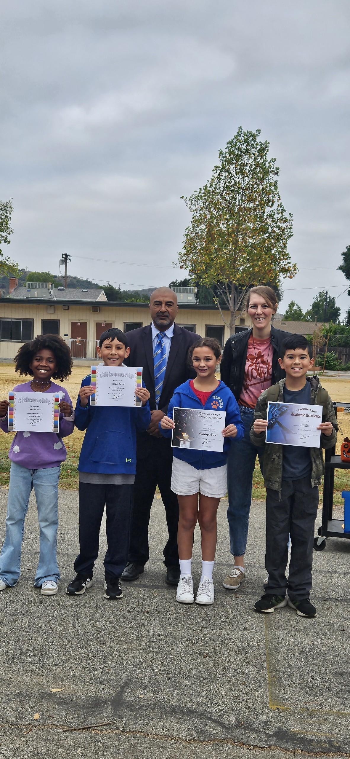 October Award Assembly – Students – Apperson Street Elementary