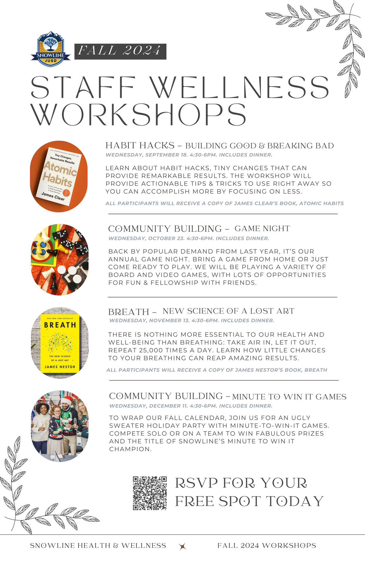 Staff Wellness Program – Resources – Snowline Joint Unified School District