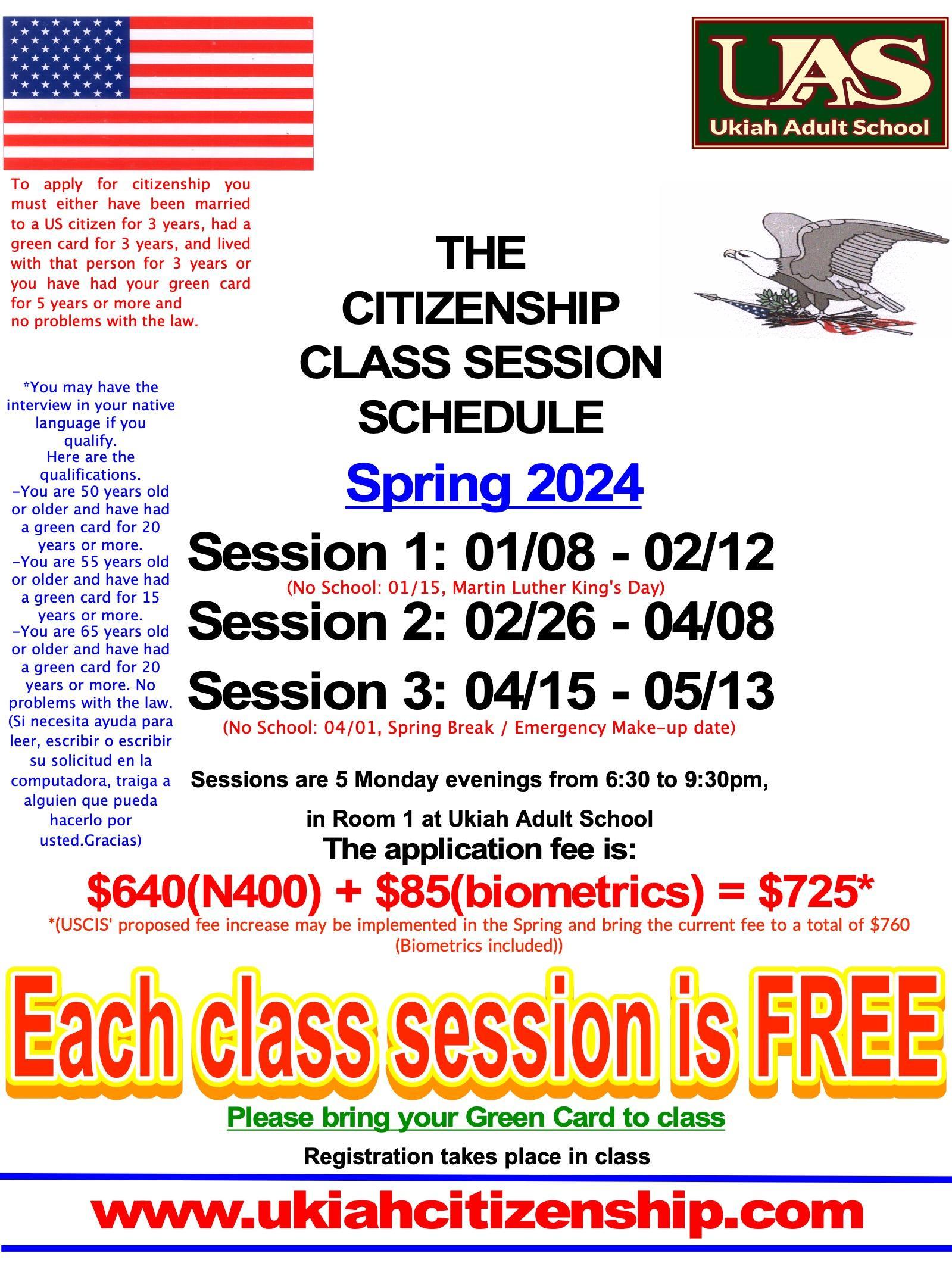 Citizenship Classes – Citizenship – Ukiah Adult School