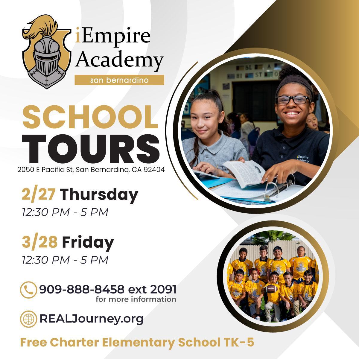 Upcoming School Tours - Schools - REAL Journey Academies