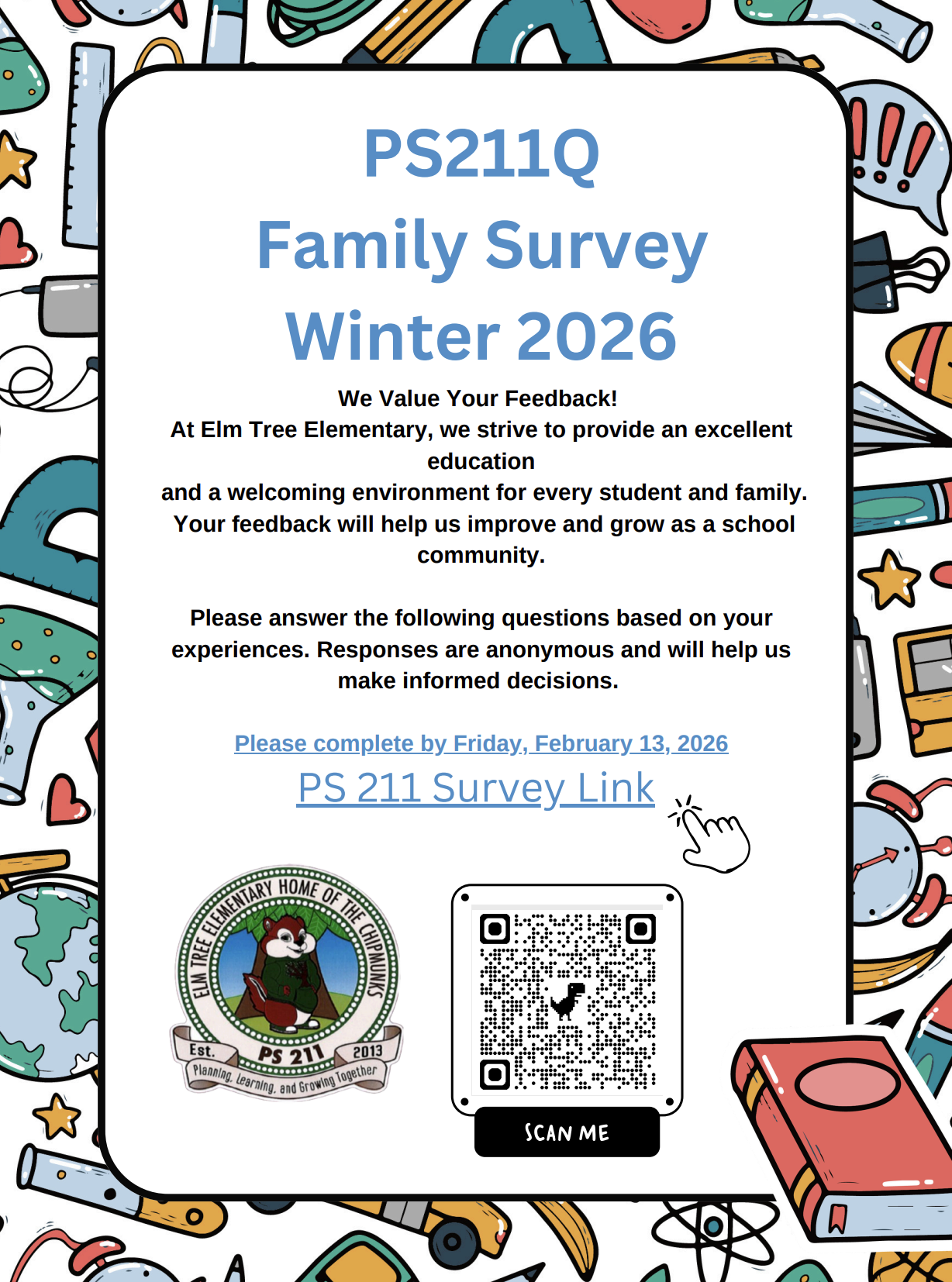 PS 211Q Family Survey – Winter 2026 – P.S. 211 News (Current School ...