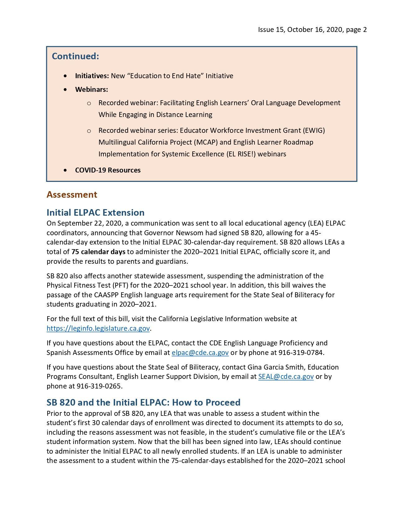 English Language Development (ELD) – Assessment and Accountability ...