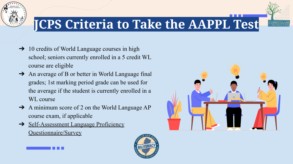 World Languages – Curriculum and Instruction – Jersey City Public Schools