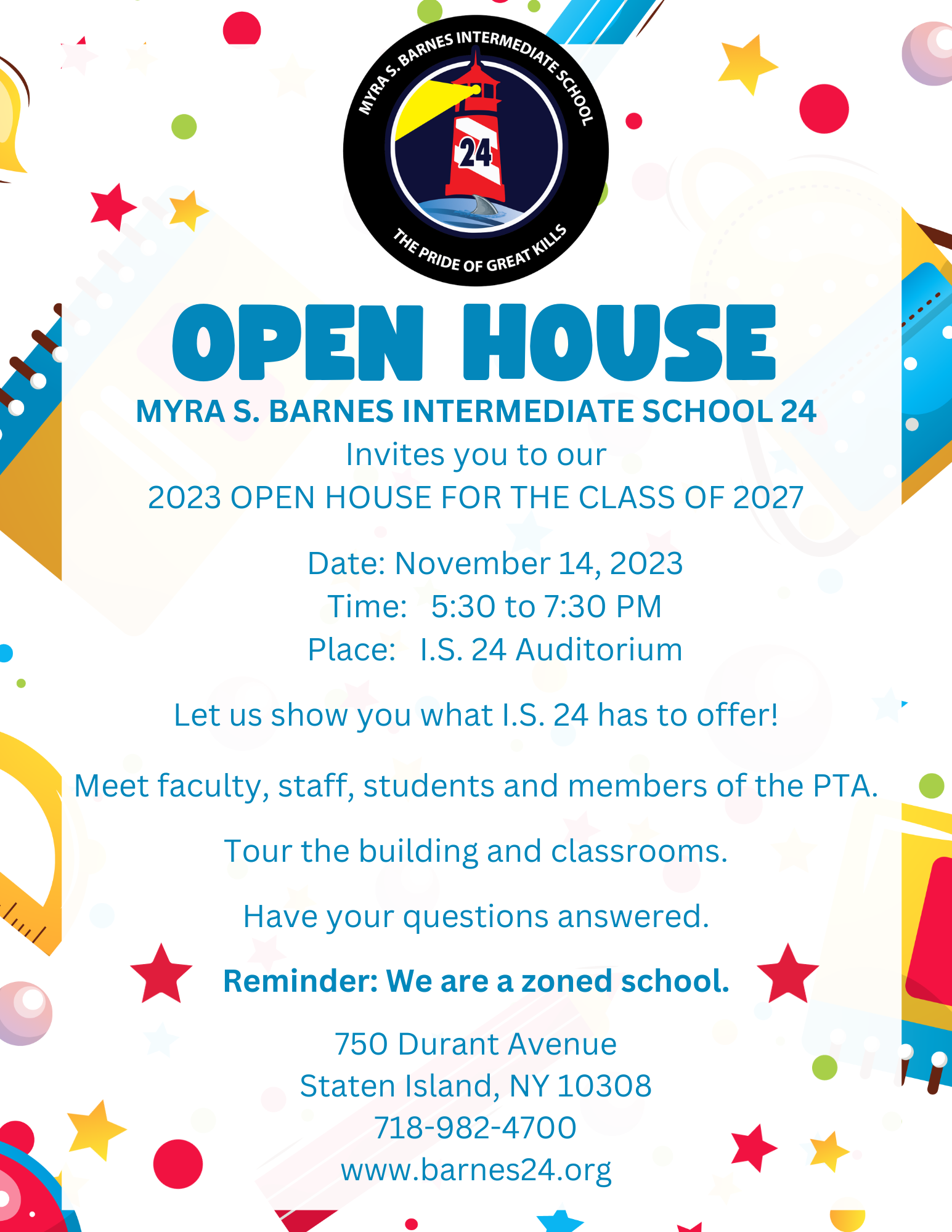Myra S. Barnes Intermediate School 24