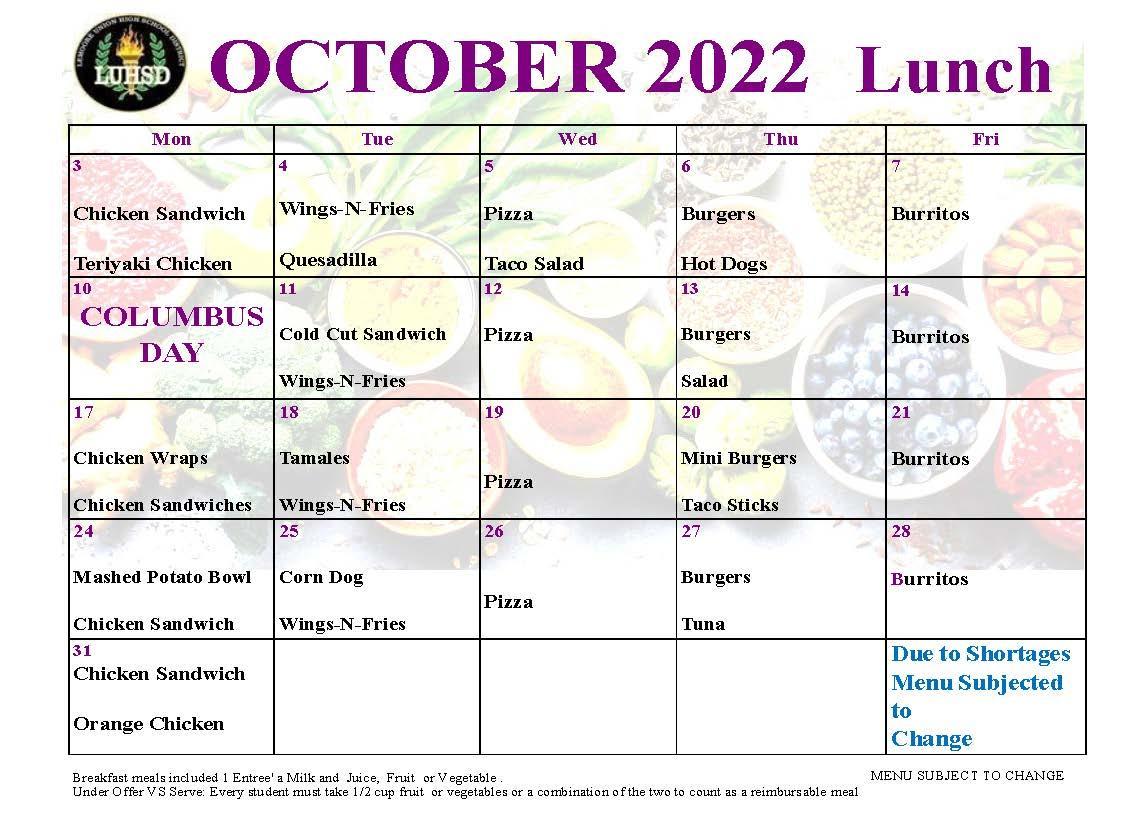 Nutritional Services – Nutritional Services – Lemoore Union High School ...