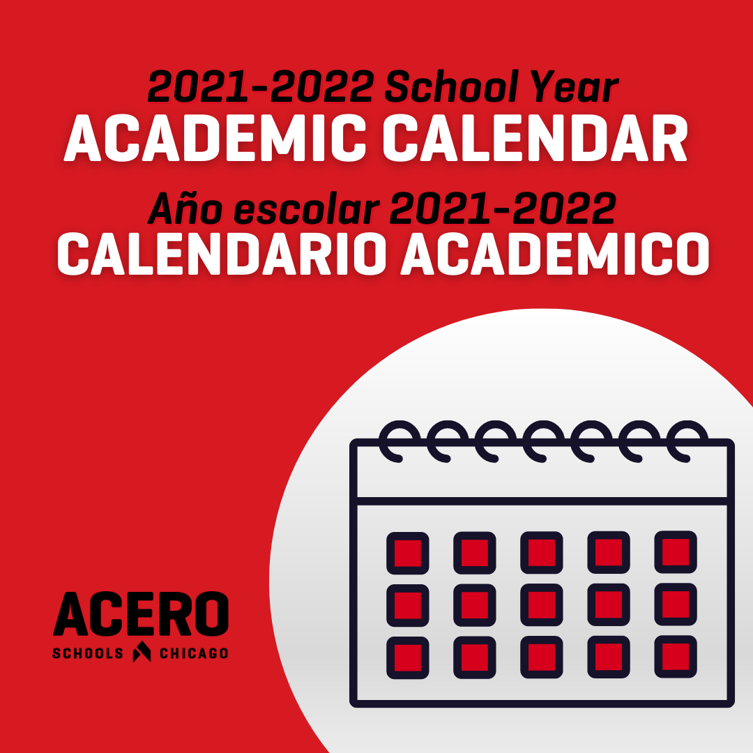 2021 2022 School Year Academic Calendar Acero Brighton Park