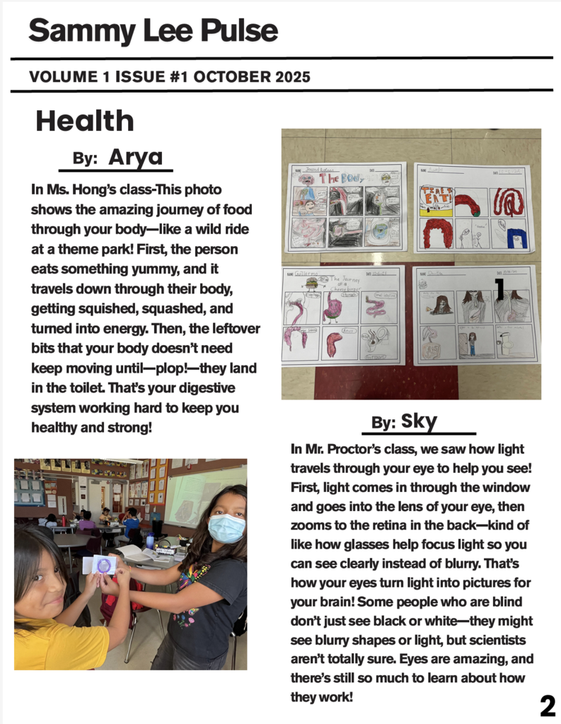 The Pulse - Dr. Sammy Lee Student Newspaper – Our School – Dr. Sammy ...