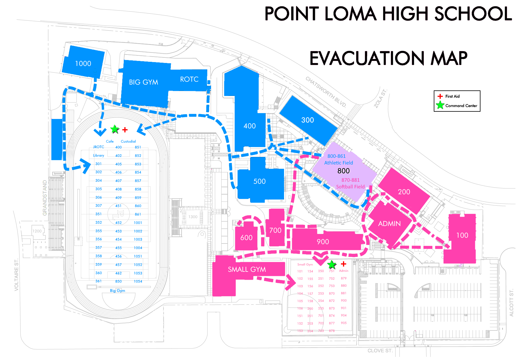 Campus Map & Directions – About Our School – Point Loma High School