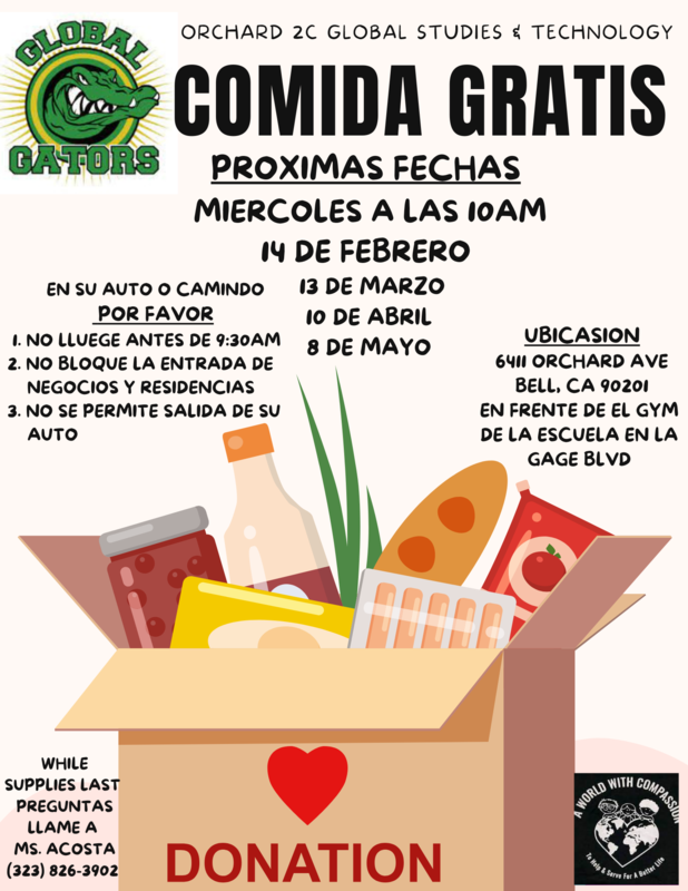 Comida Gratis | Orchard Academies 2C