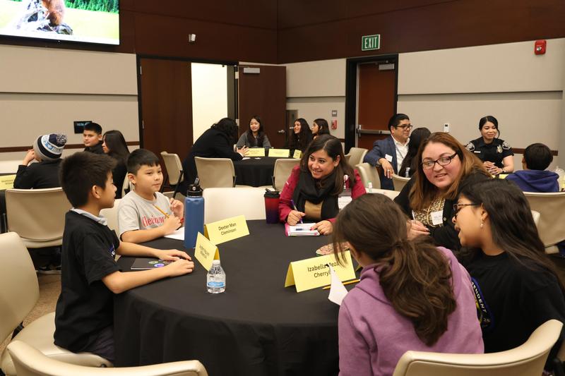 Elementary Students Talk Shop with Admin and Staff | Cortada School