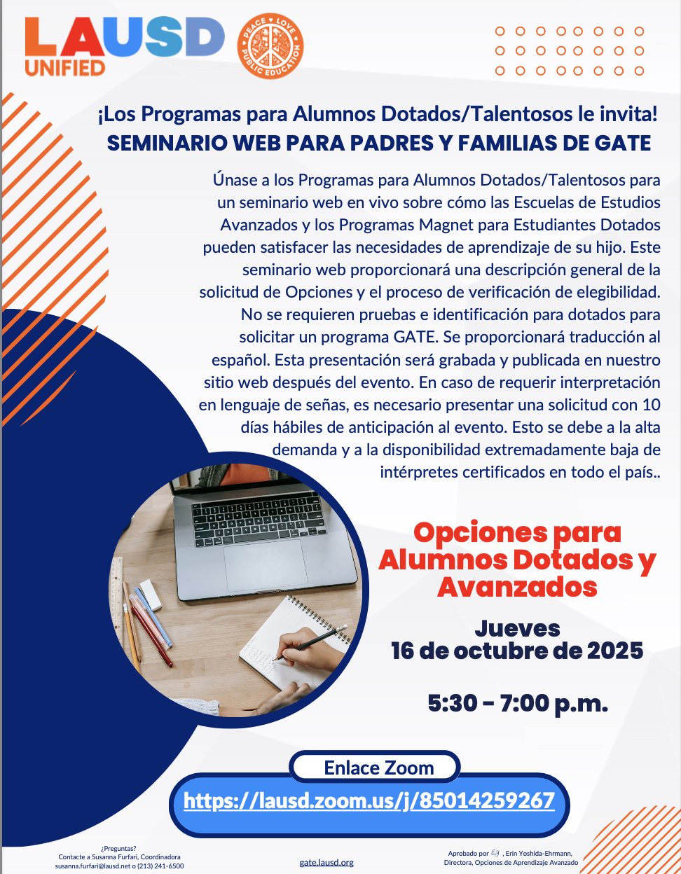 Gifted and Talented (GATE) Program – Academics and Programs – Amestoy ...