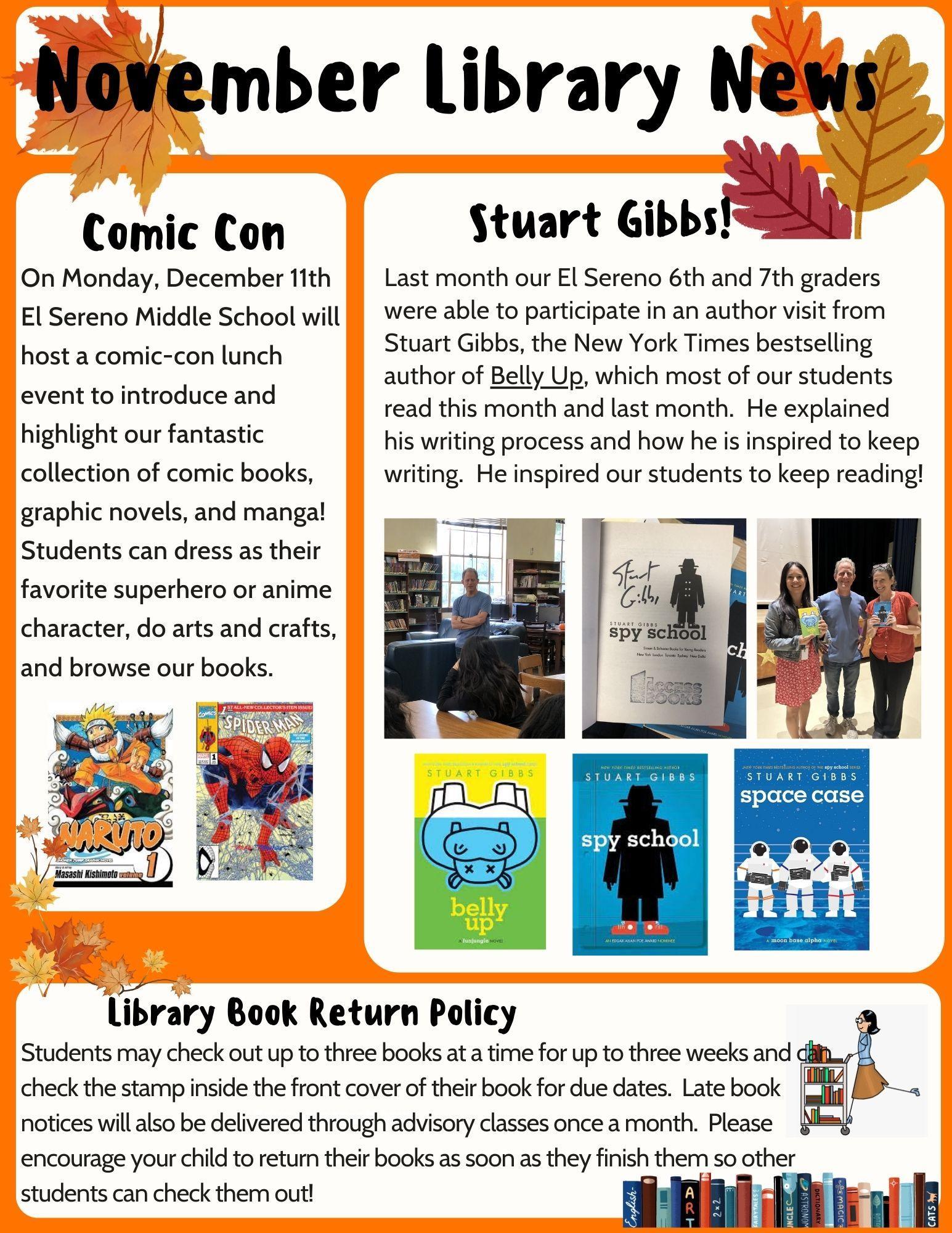 Click here for Library Newsletter | El Sereno Middle School and Magnet ...