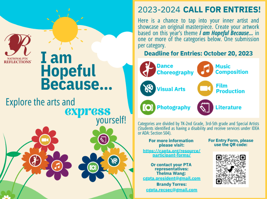 Reflections – PTA – Camino Grove Elementary School