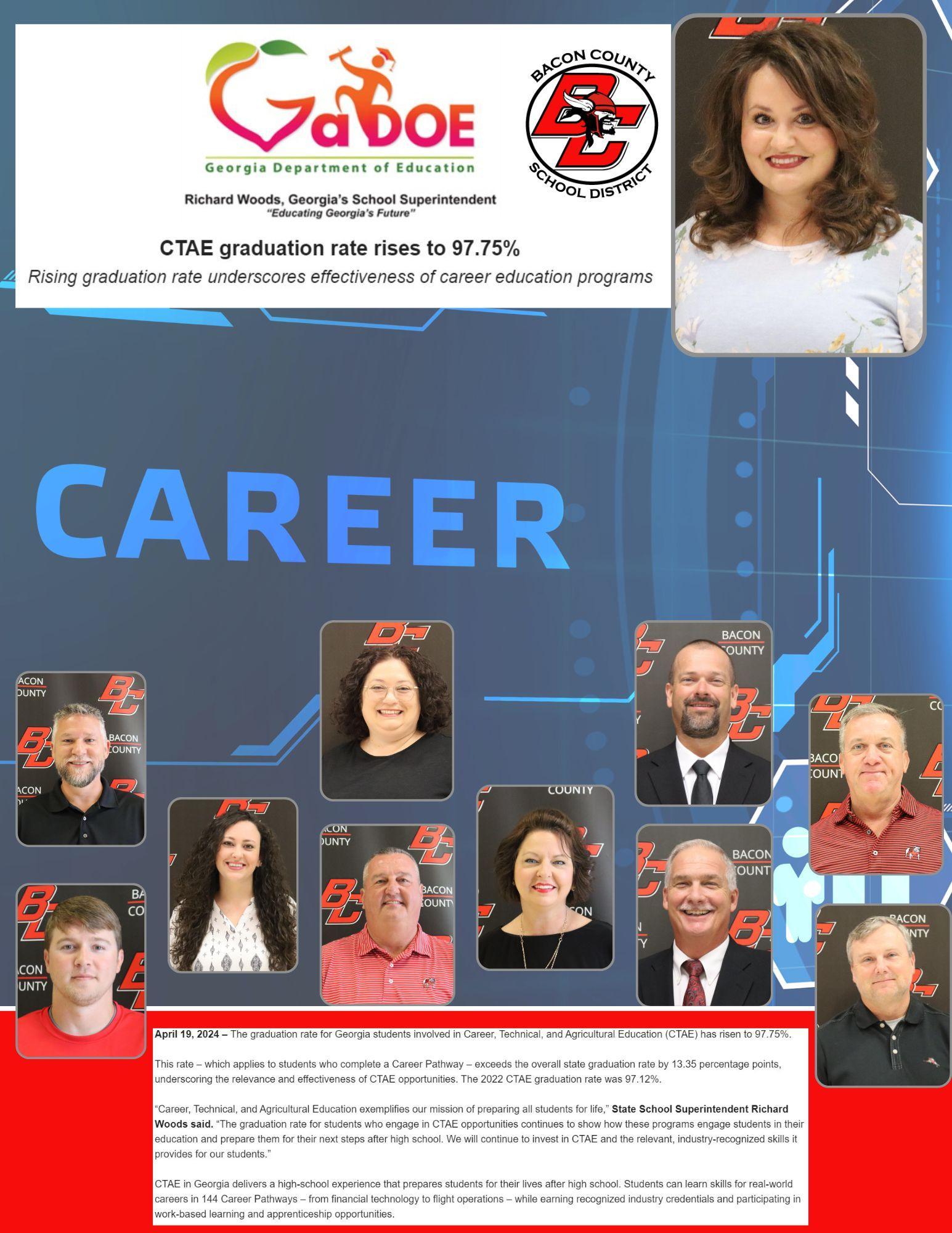 State Superintendent Gives Credit to CTAE | Bacon County School District