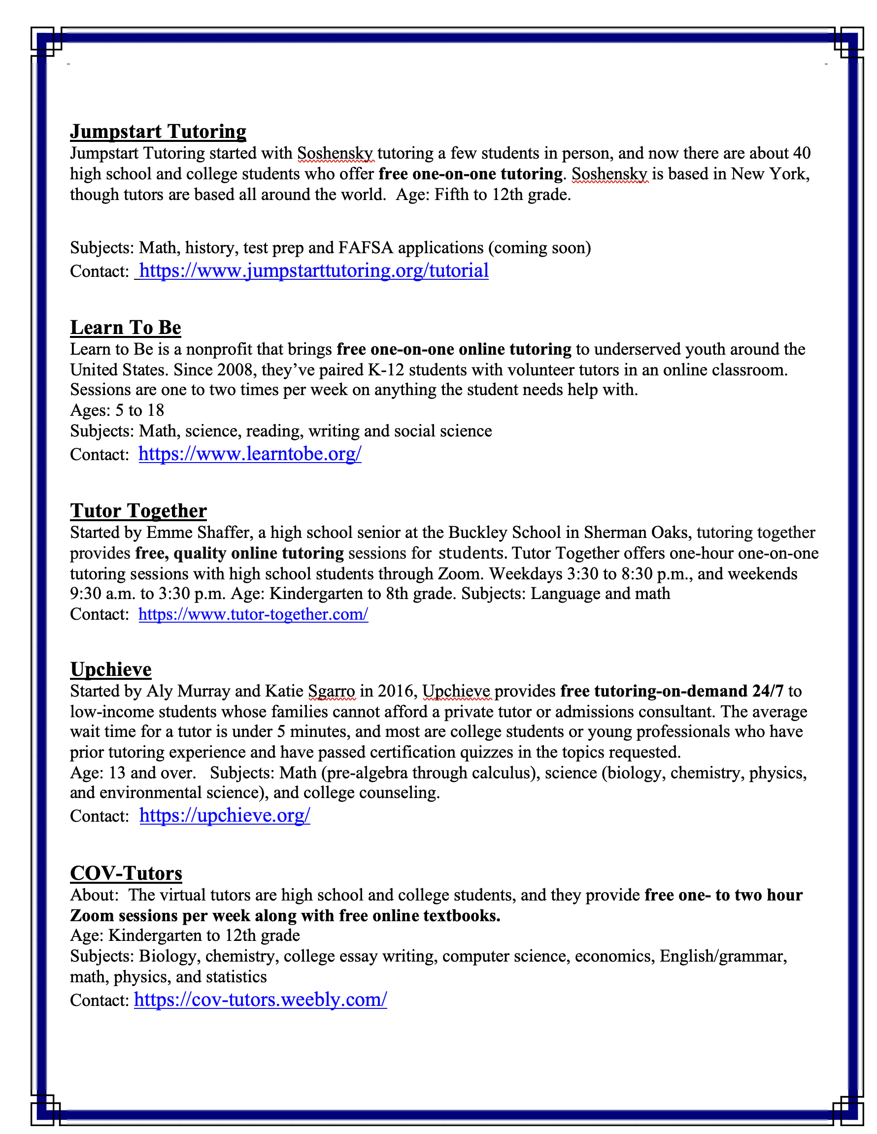 Academics Students Joseph Le Conte Middle School