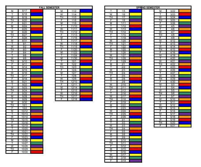 Related Arts Color Day Rotation – Megan Ferens – Eagleville School