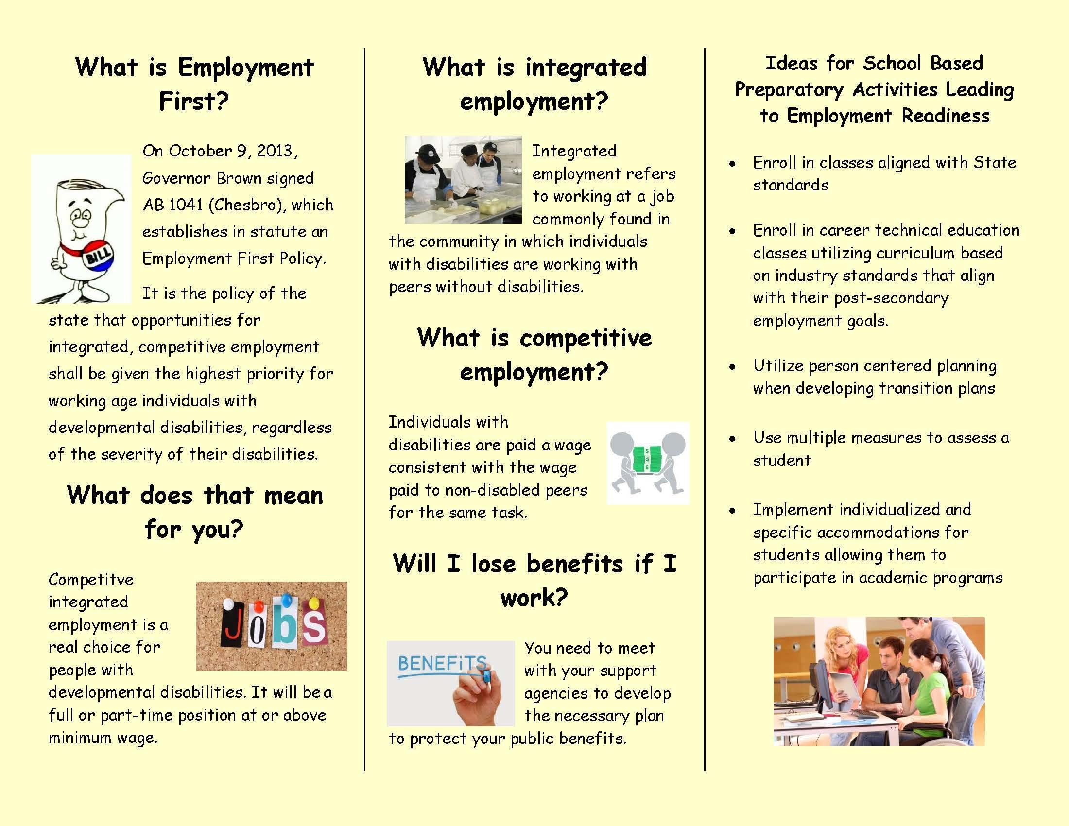 Competitive Integrated Employment CIE Competitive Integrated