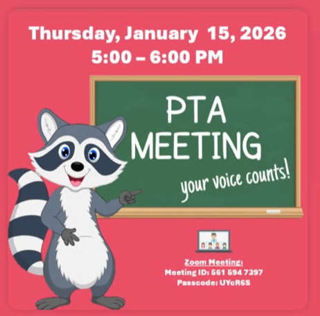 PTA Meeting Today! | Haskell Elementary STEAM Magnet