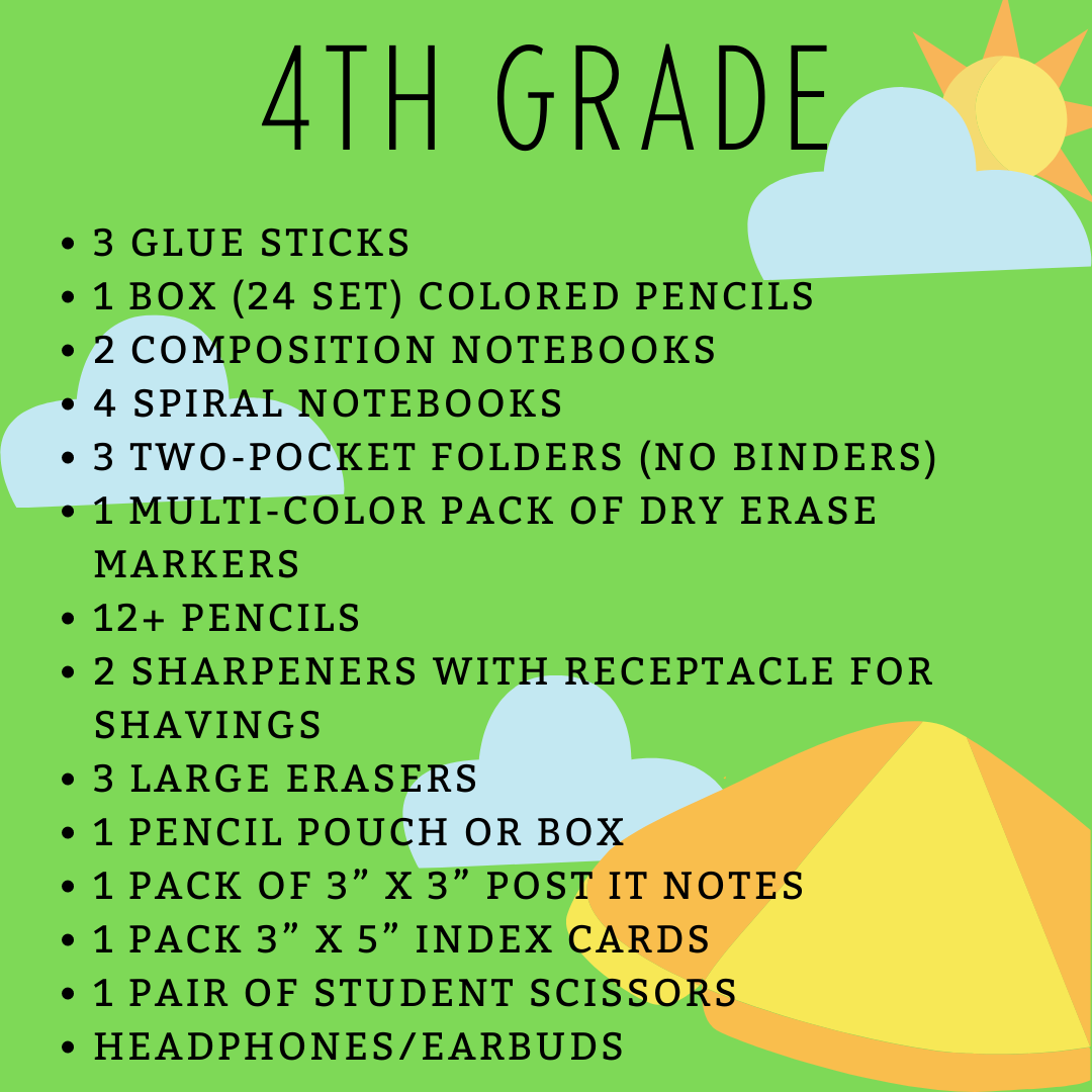 School Supply List School Supply List Ada S Nelson Elementary School